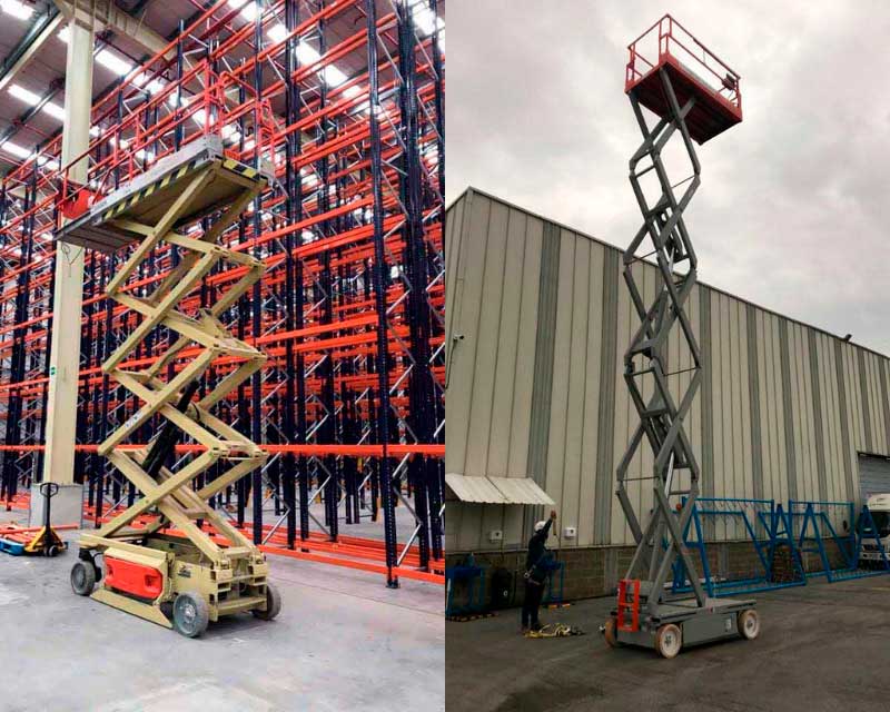 Alquiler de plataformas elevadoras manlift para trabajos en alturas ...